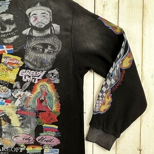 Greedy Unit | Shirts | Greedy Unit Ny Graffiti All Over Thermal Ls ...